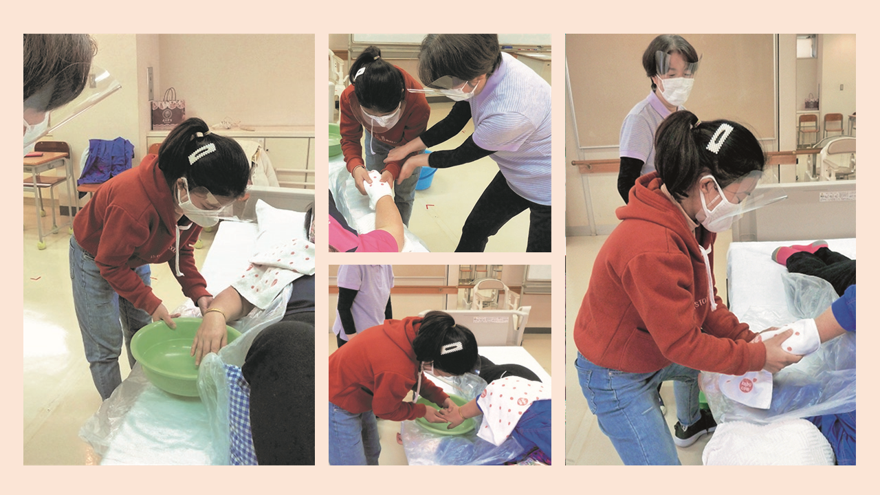 介護の導入講習 ～手浴の介護～ ｜MARU International（マルインターナショナル）